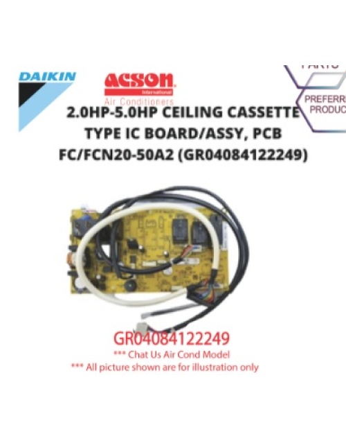 DAIKIN / ACSON 2.0HP -5.0HP PCB FC/FCN20-50A2 CEILING CASSETTE ORIGINAL ...